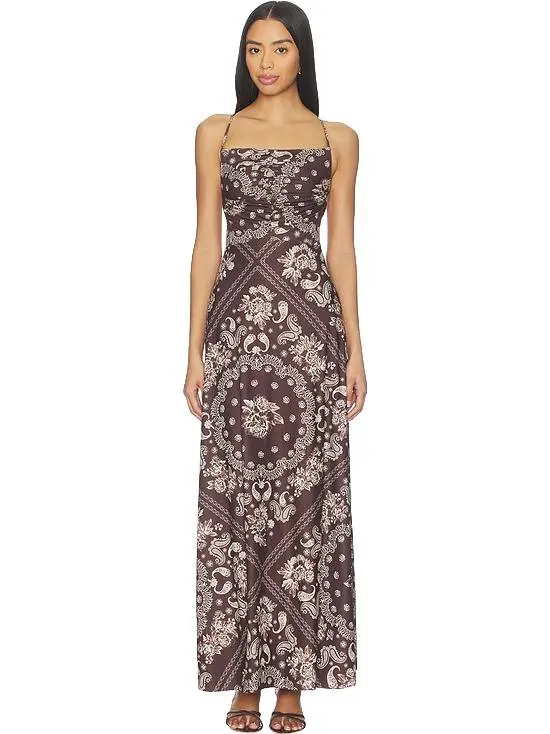 Agua Bendita X Revolve Arista Maxi Dress - Brown