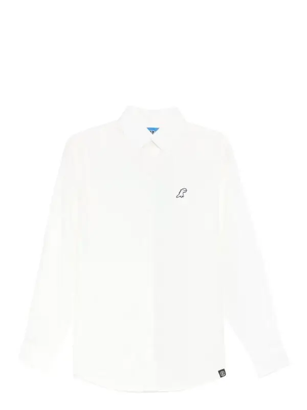 AGNES B. Dino-embroidered Shirt - White
