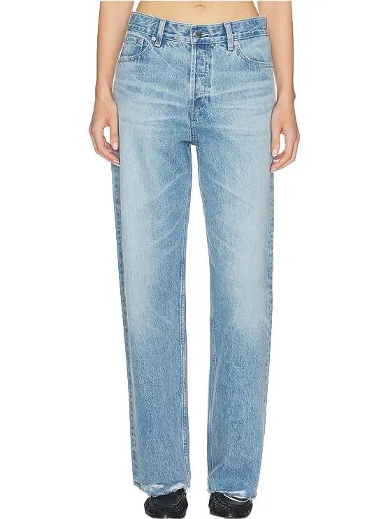 Ag Billie Straight Leg Jeans In Wash - Blue