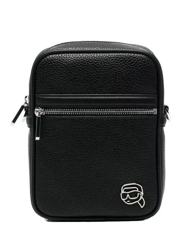 Karl Lagerfeld Logo Crossbody Bag - Black