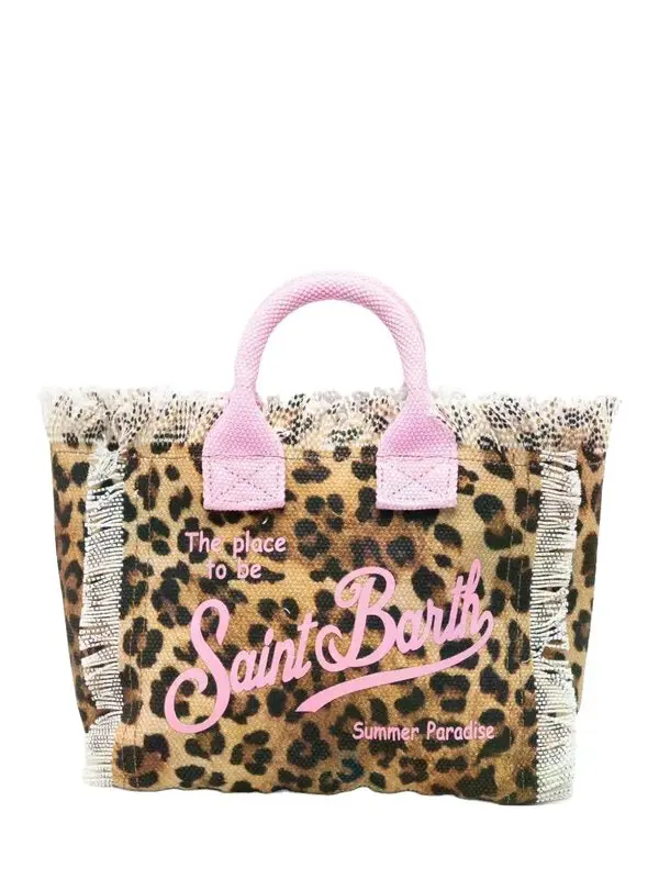 MC2 SAINT BARTH Mini Leopard Vanity Tote - Neutrals