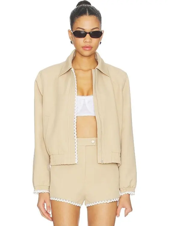 Astr The Label Reid Jacket - Tan