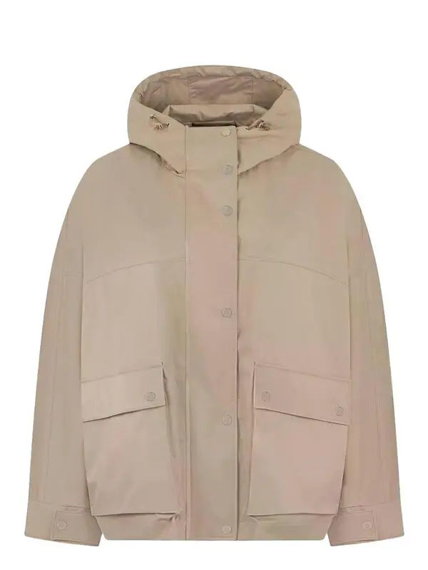 MOORER Hooded Pocket Jacket - Neutrals