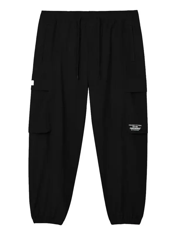 FINGERCROXX Cargo Trousers - Black
