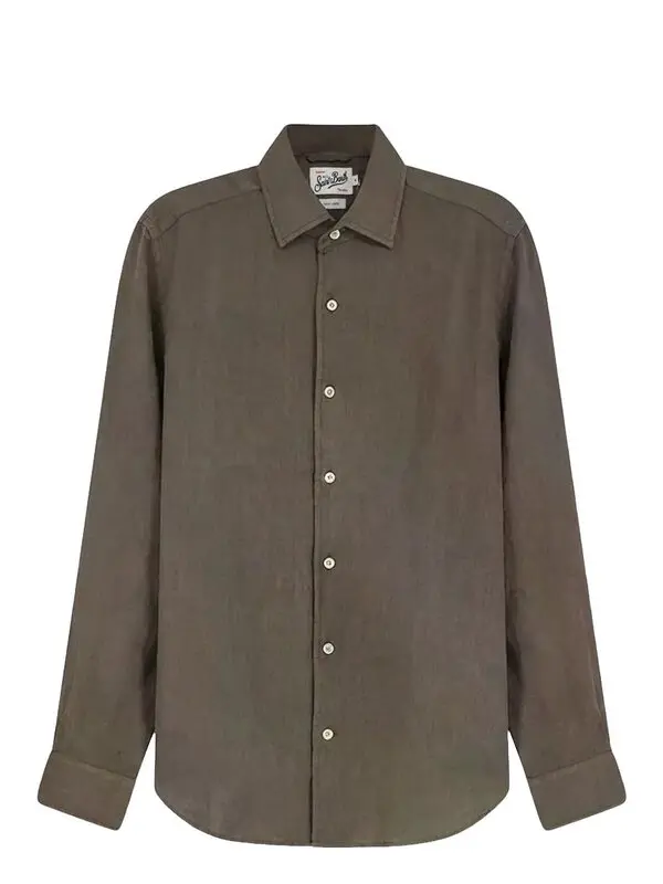 MC2 SAINT BARTH Raphael Long-sleeve Buttoned Shirt - Brown