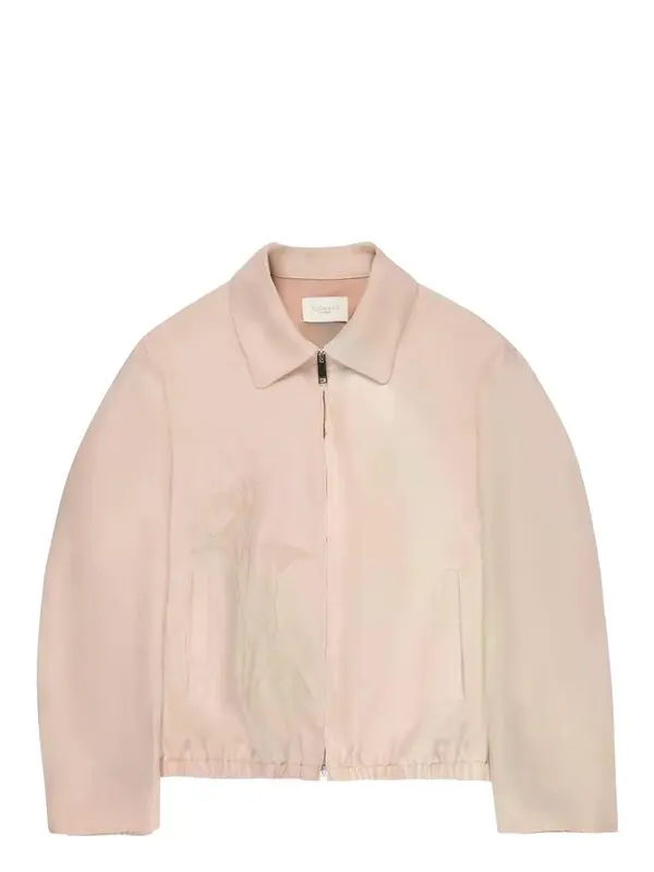 SLOWEAR Floral-embroidered Bomber Jacket - Pink