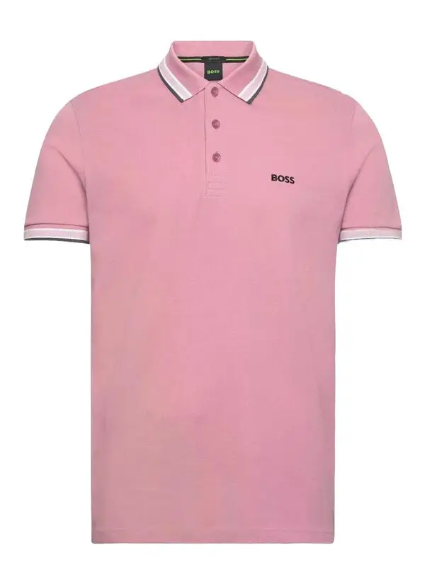 BOSS Paddy Cotton-piqué Polo Shirt - Pink
