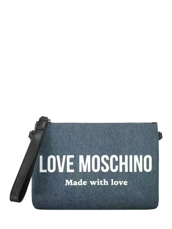 Moschino Logo Strap Shoulder Bag - Blue