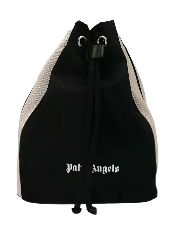 Palm Angels Venice Track Bucket Bag - Black