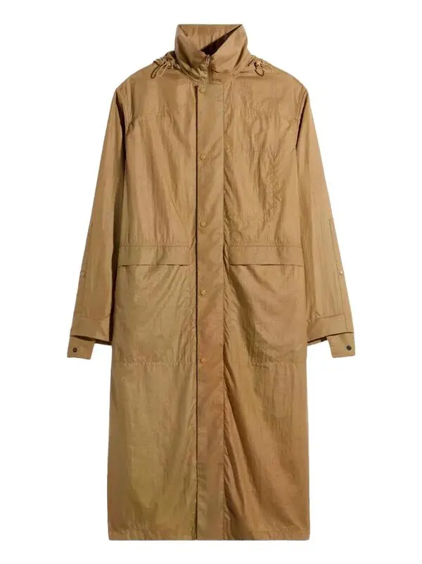 LEMAIRE Hooded Trench Coat - Brown
