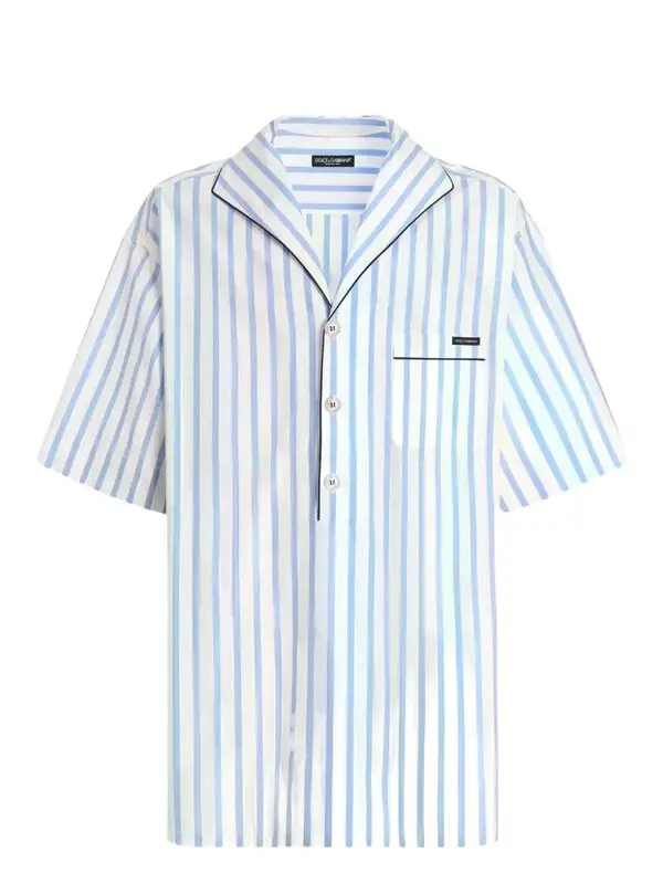 Dolce & Gabbana Striped Pocket Shirt - White