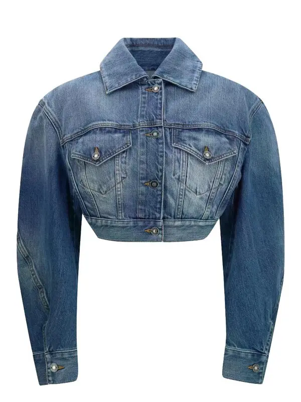 Givenchy Open-back Cropped Jacket - Blue