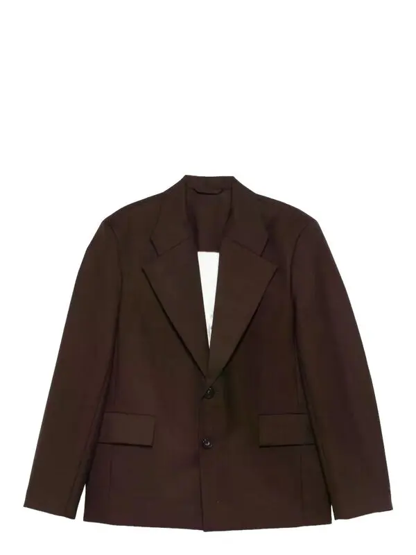 Séfr Amare Single-breasted Blazer - Brown