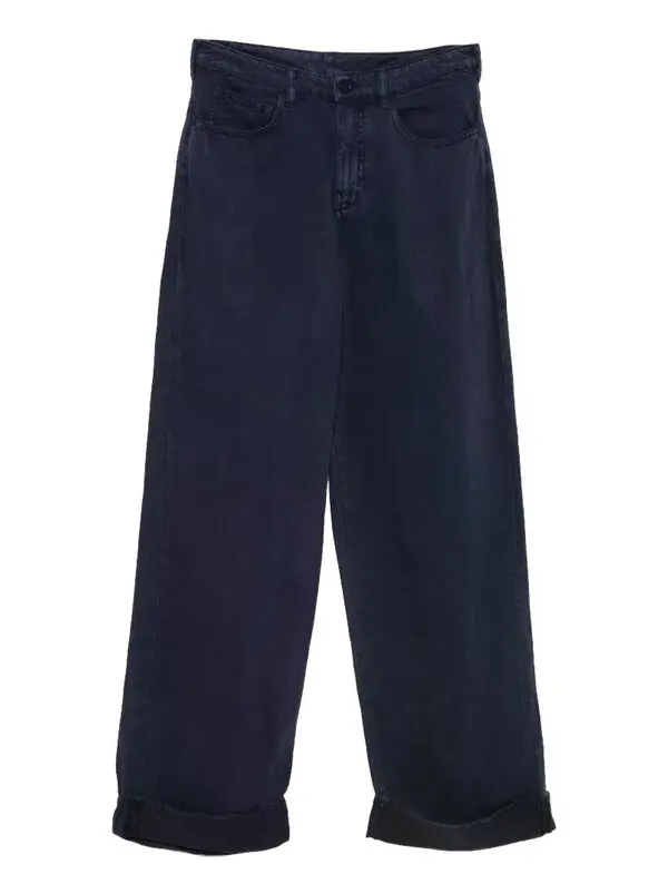 Emporio Armani Cuffed Jeans - Blue