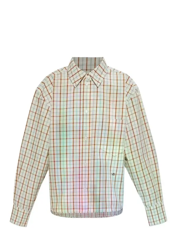 Victoria Beckham Checked Pocket Shirt - Neutrals