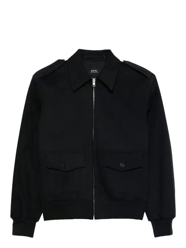 A.p.c. Flap-pocket Jacket - Blue