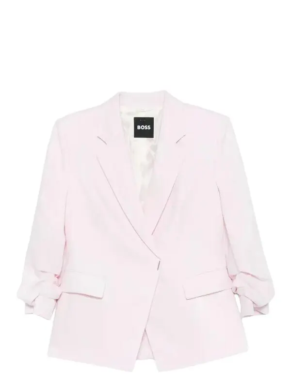 BOSS Notch-lapel Single-breasted Blazer - Pink
