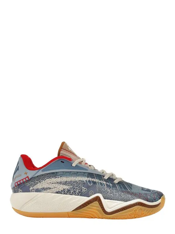 ANTA Kai 3 Sneaker Politics Patchworkin Athletic Sneakers - Blue/white