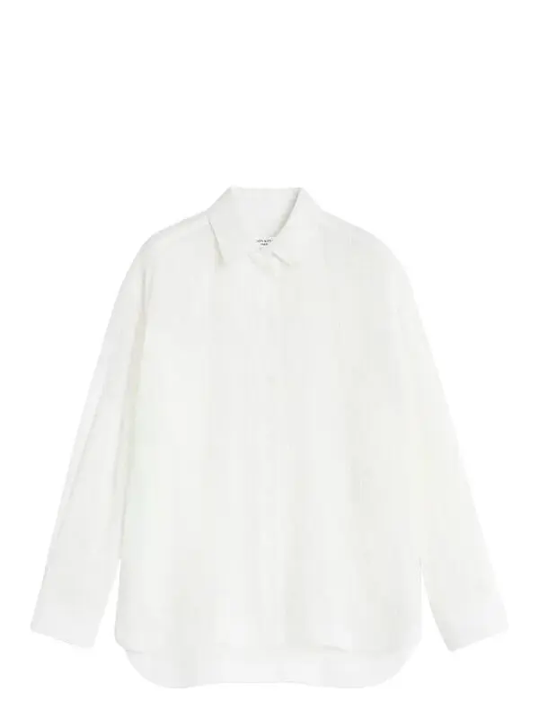 Maison Kitsuné Buttoned Textured Shirt - White