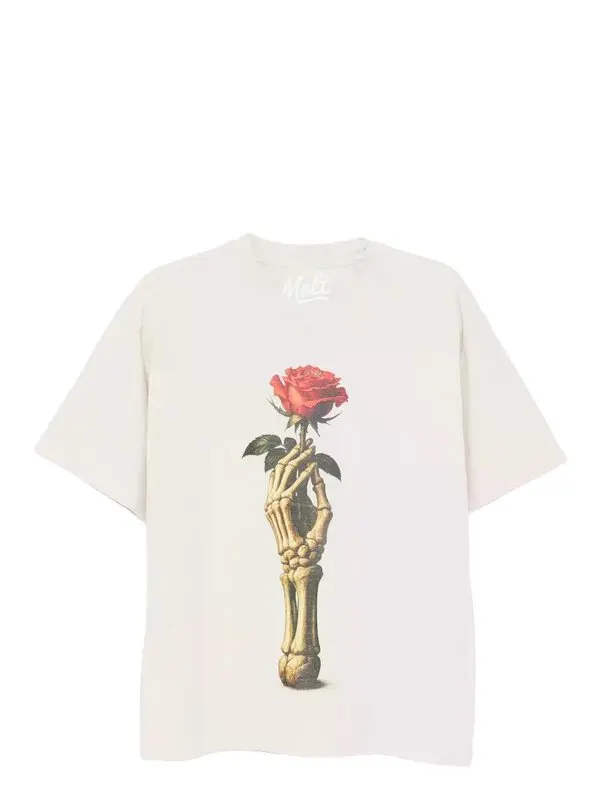 MELT Rose-print T-shirt - Neutrals