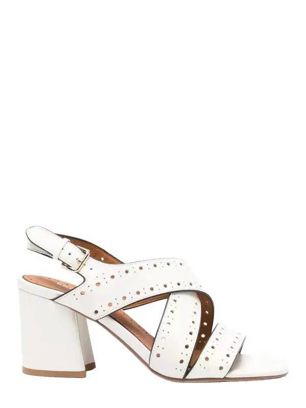 BRUNO PREMI Perforated-strap Sandals - White