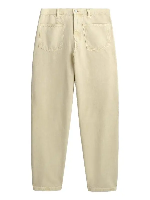 Cos Patch-pocket Straight-leg Jeans - Yellow