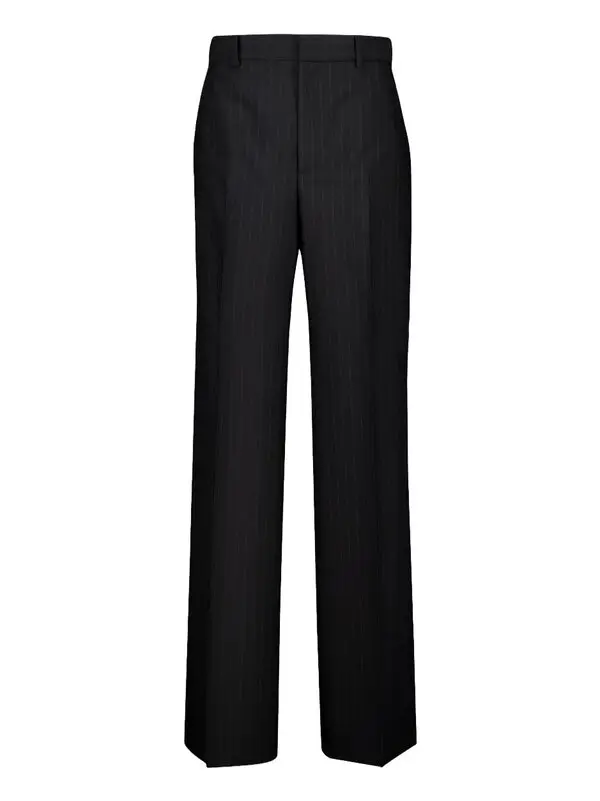 Gucci Pinstripe Wool Jacquard Trousers - Black