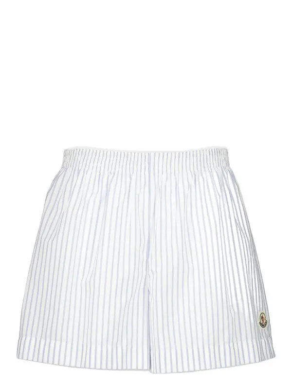 Moncler Striped Nylon Shorts - Blue