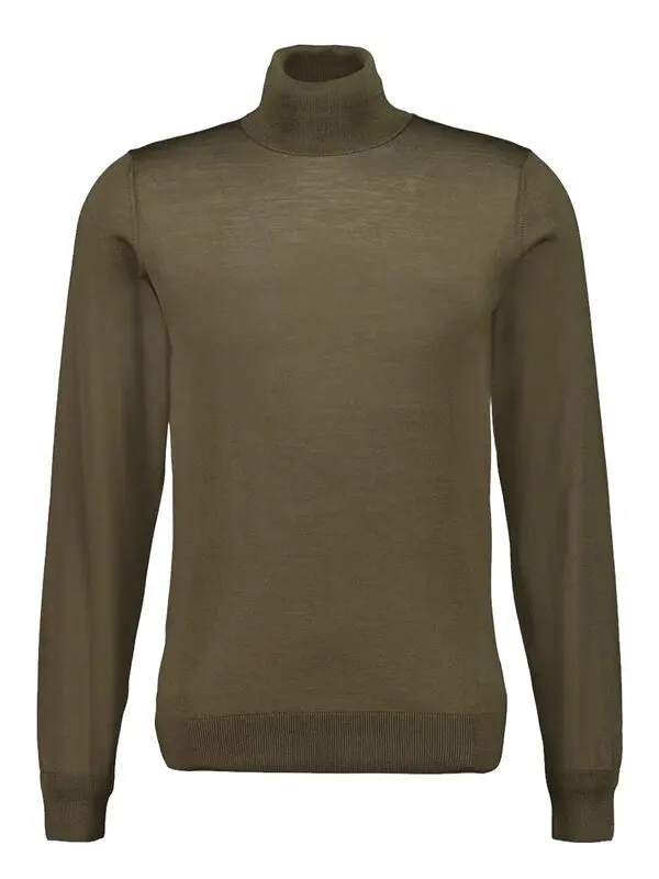 PIACENZA CASHMERE 1733 Virgin Wool High-neck Jumper - Green