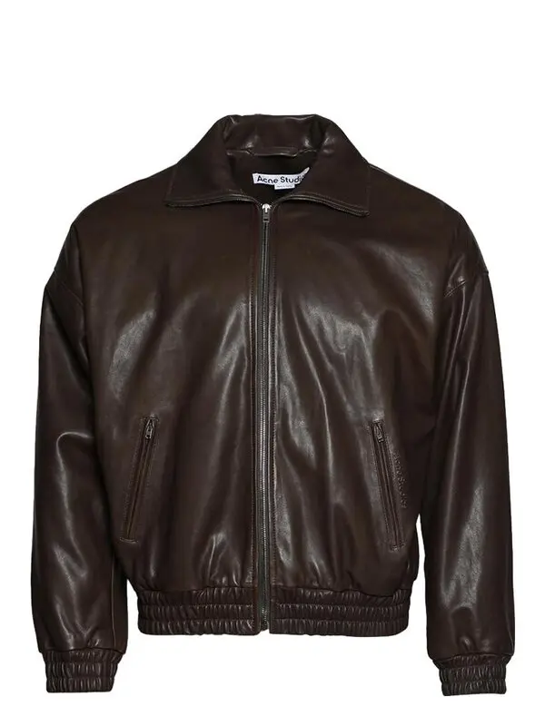 Acne Studios Leather Jacket - Brown