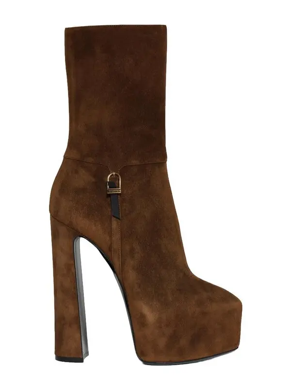 Saint Laurent Tria 105 Boots - Brown