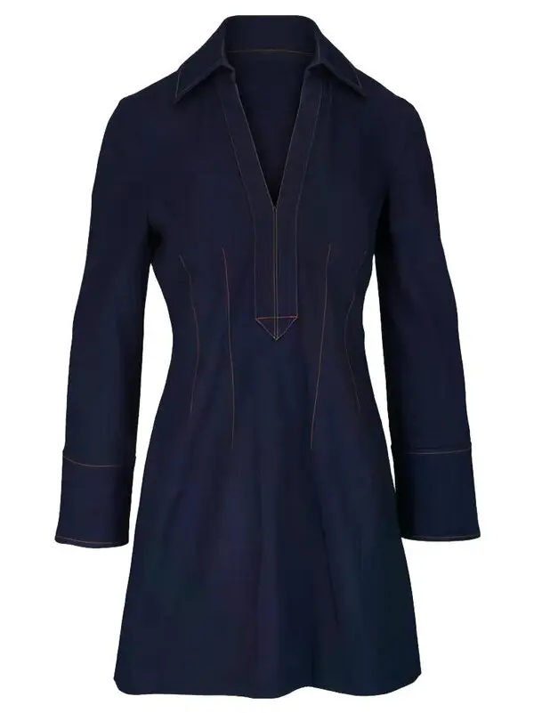 Veronica Beard Raymond Denim Mini Dress - Blue