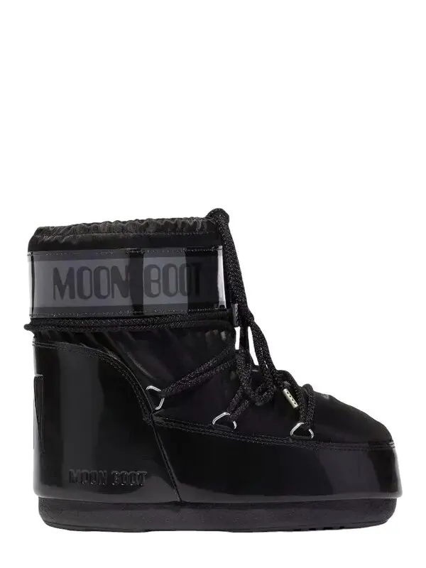 Moon Boot Icon Low Glance Glossed Snow Boots - Black