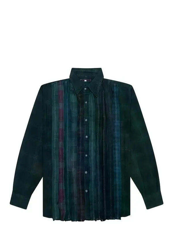 Needles Over Dye Flannel Shirt - Green