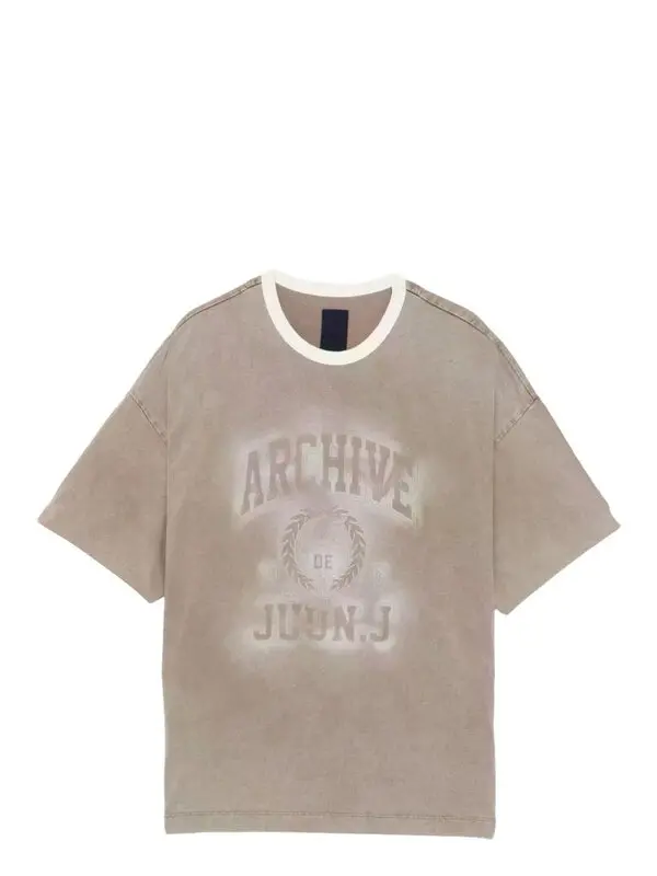 JUUN.J Ringer T-shirt - Brown