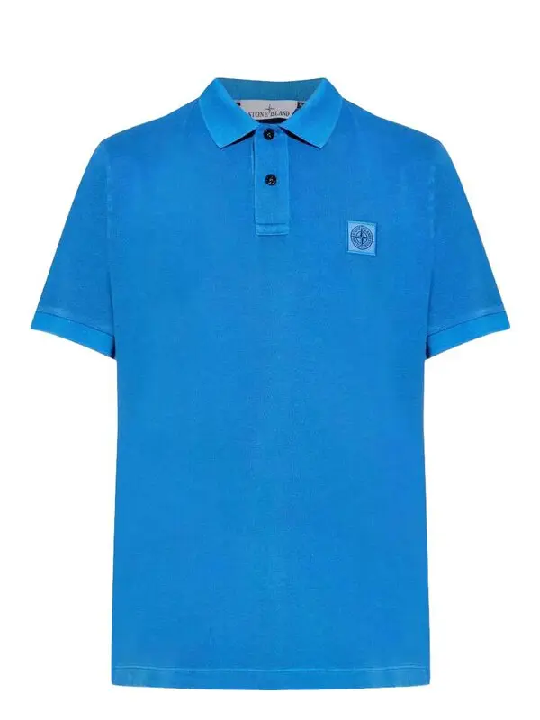 Stone Island Short-sleeve Polo Shirt - Blue