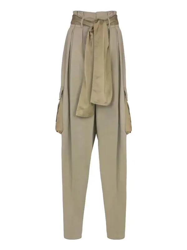Balmain High-waisted Cargo Pants - Green