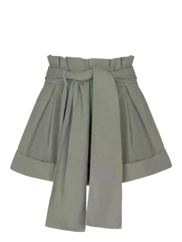 Balmain Self-tie High-waisted Shorts - Green
