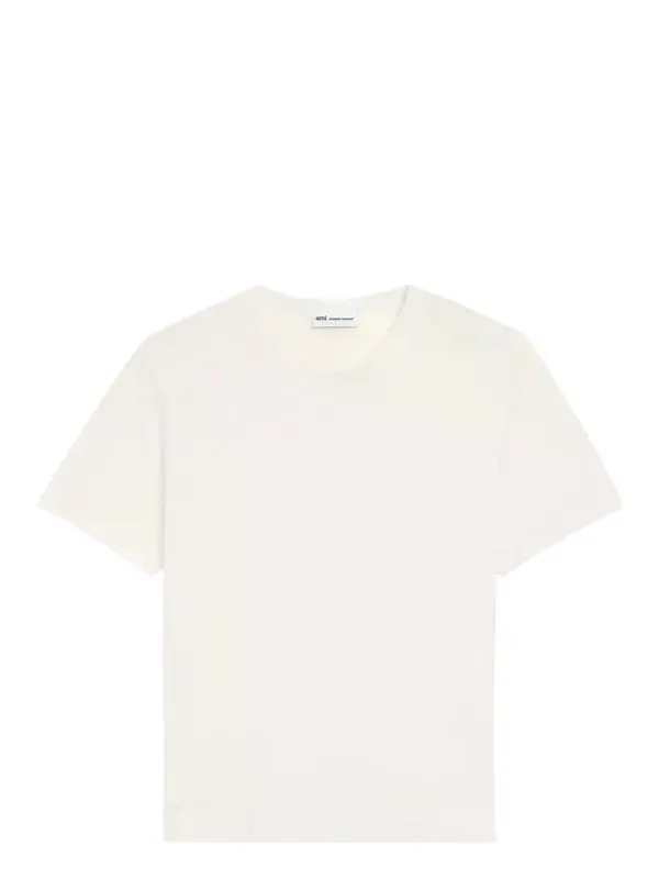 AMI Paris Crewneck T-shirt - Neutrals