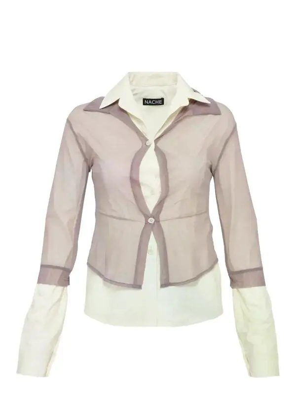 Hache Layered Shirt - Neutrals
