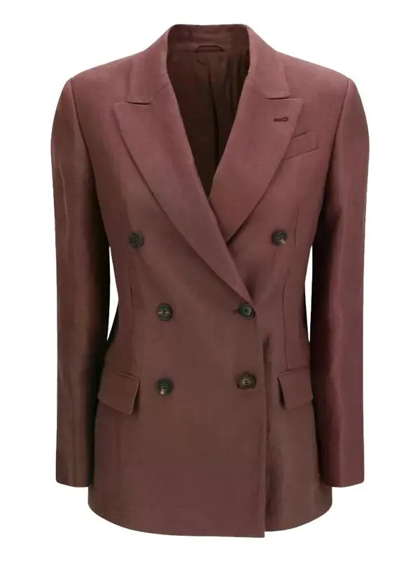 Brunello Cucinelli Double-breasted Blazer - Red
