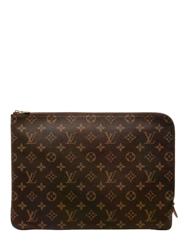 LOUIS VUITTON 2018 Monogram Etui Voyage Mm Clutch - Brown