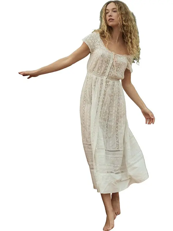 DÔEN Georgiana Dress - Salt