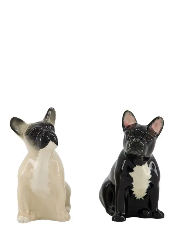 QUAIL CERAMICS French Bulldog Salt And Pepper Set - Multicolour