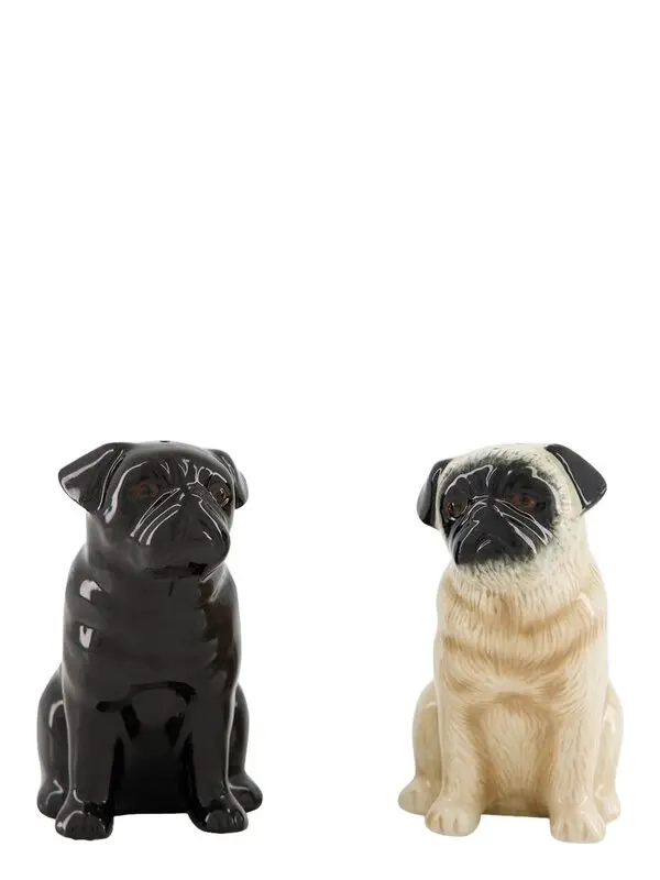 QUAIL CERAMICS Pug Salt And Pepper Set - Multicolour