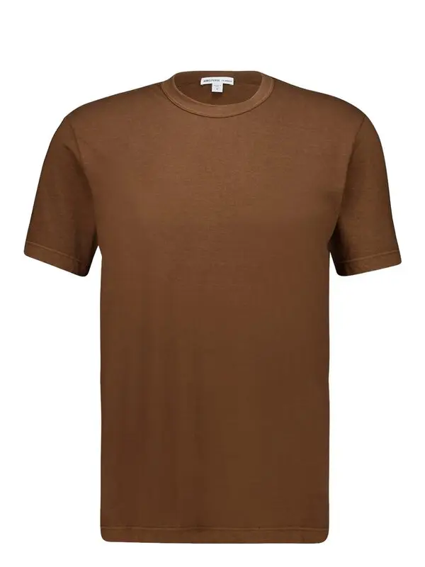 JAMES PERSE Gingerbread Crew Neck T-shirt - Brown
