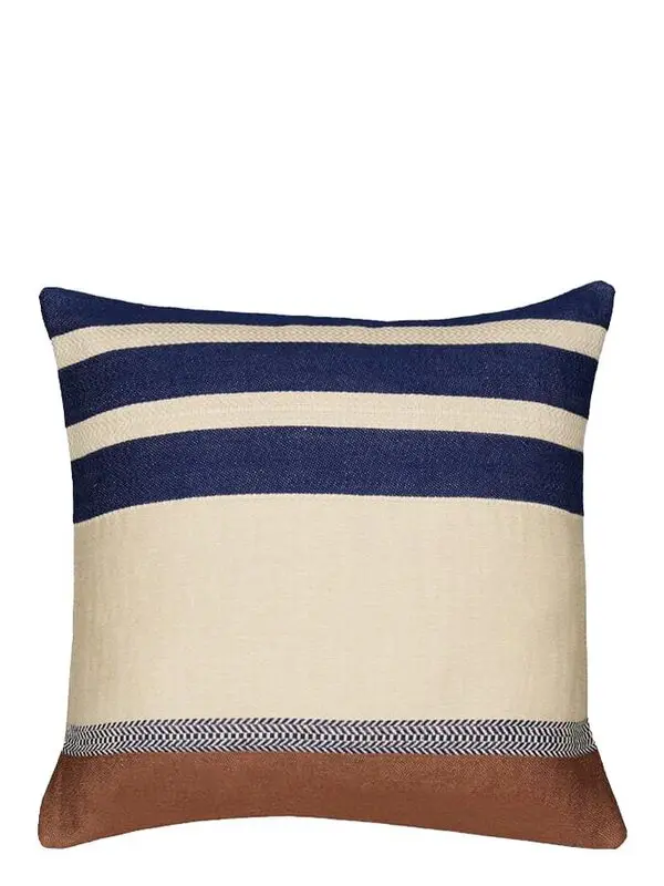 LIBECO Marina Stripe Linen Cushion - Multicolour