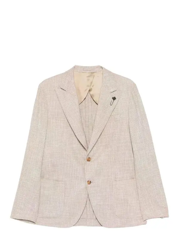 LARDINI Patterned Jacket - Neutrals