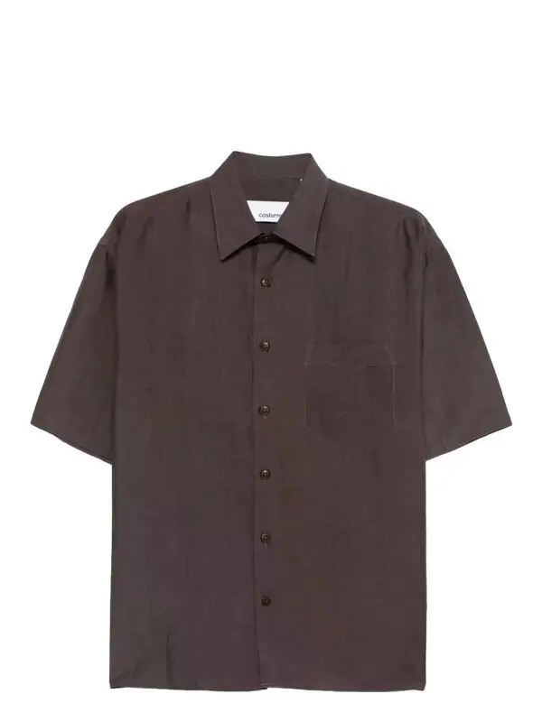 COSTUMEIN Chest-pocket Shirt - Brown
