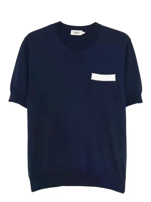 Altea Patch-pocket Short-sleeve T-shirt - Blue